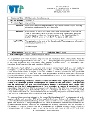 Fillable Online dti delaware DTI Team Director - Department of State IT ...