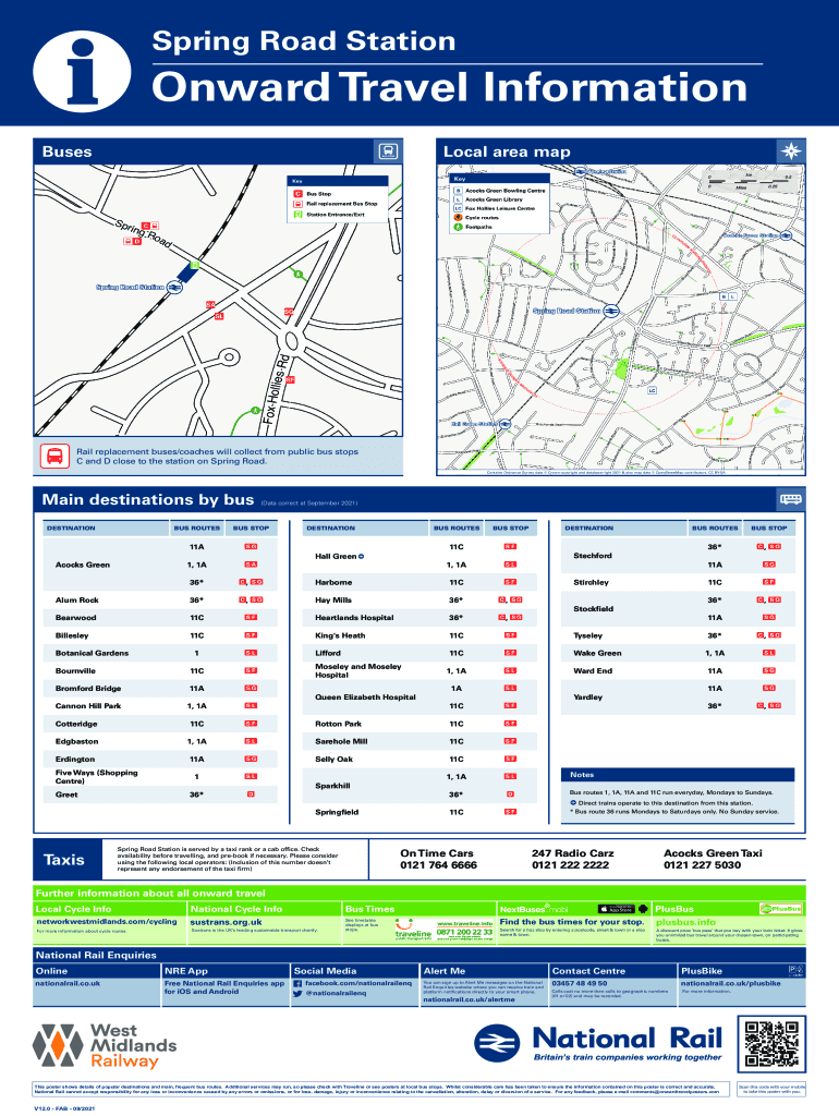 Fillable Online Rail Replacement Services - National Rail Enquiries Fax ...
