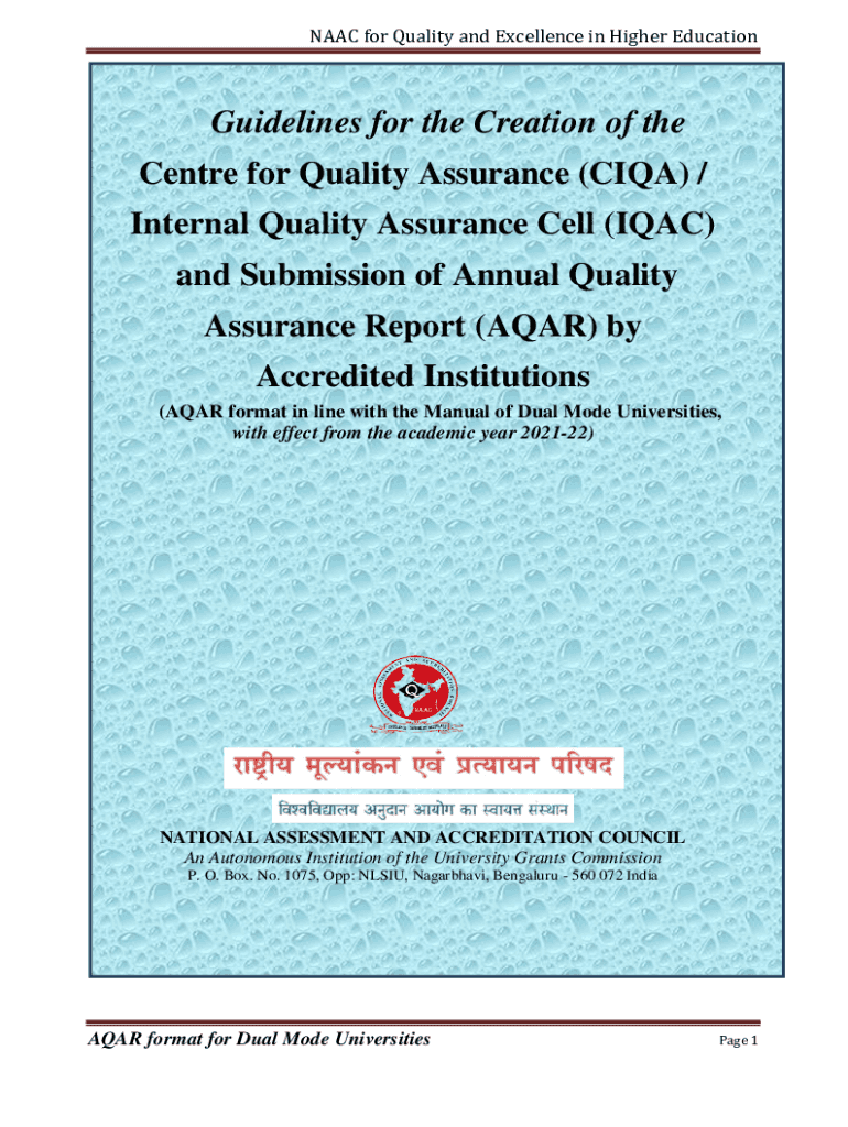 Fillable Online naac gov Internal Quality Assurance Cell (IQAC) and ... - VPMThane.org Fax Email ...
