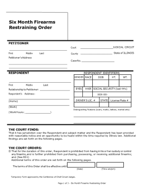 Fillable Online Civil Forms: Gun Restraining Orders - California Courts ...