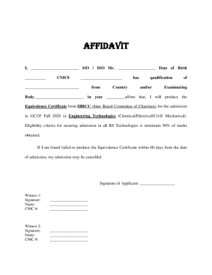 Fillable Online AFFIDAVIT FORMAT TO OBTAIN BIRTH CERTIFICATE 1. Self ...
