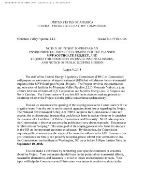 Fillable Online NOTICE OF INTENT TO PREPARE AN Fax Email Print - pdfFiller