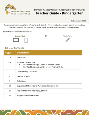 Fillable Online TPRI Early Reading Assessment - Children's Learning ...