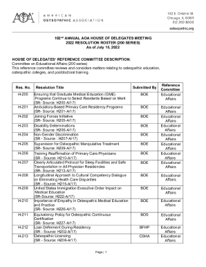 Fillable Online 102nd ANNUAL AOA HOUSE OF DELEGATES JULY 17 ... Fax ...