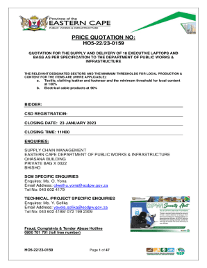 Fillable Online Request for Sealed Quotation for Goods Fax Email Print ...