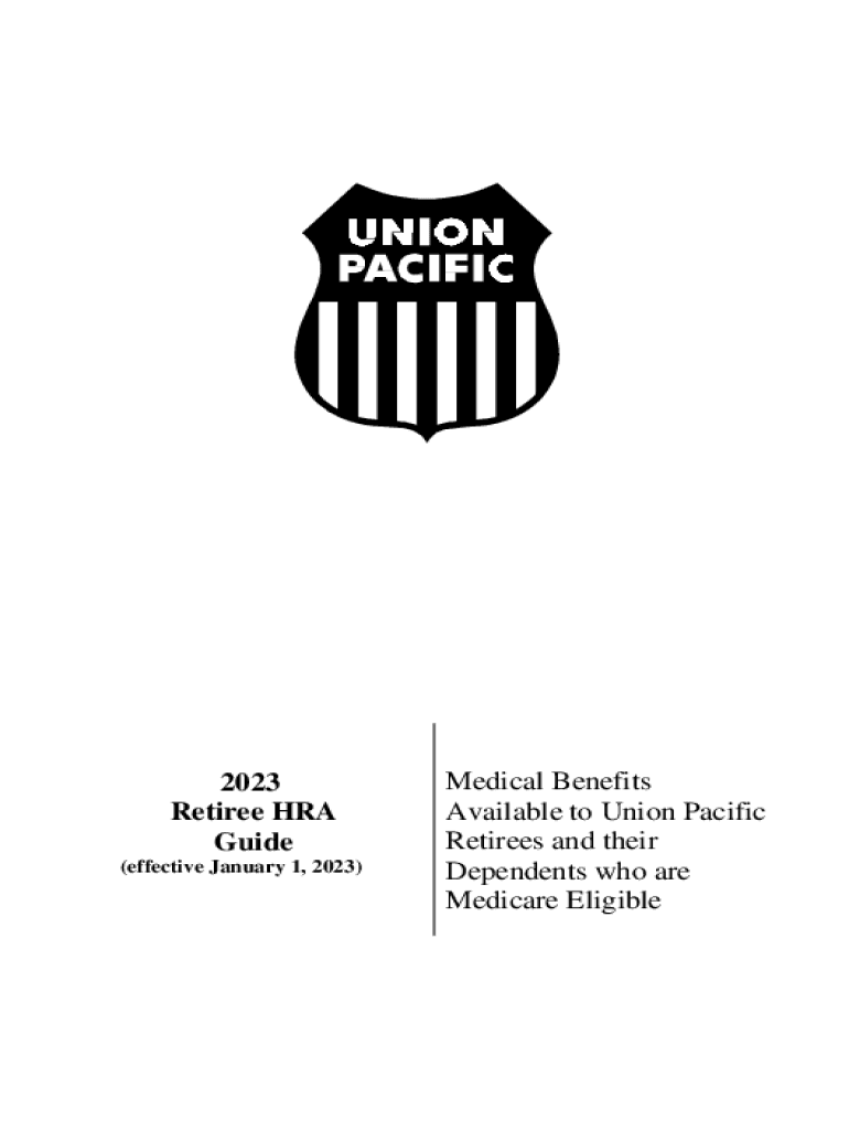 Fillable Online UP: Retiree Transition HRA Guide - Healthcare - Union ...