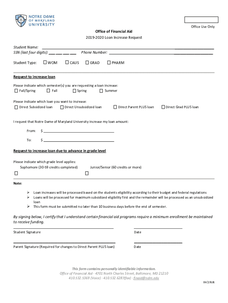 Fillable Online Loan Increase Request.docx Fax Email Print - pdfFiller
