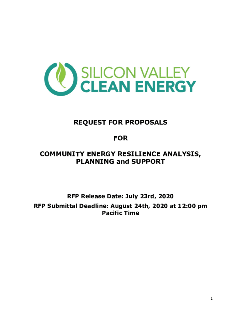 Fillable Online Request for Proposals (RFP) for Distributed Solar and ...