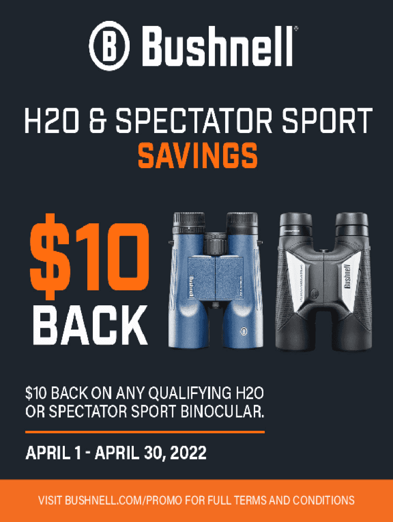 Fillable Online VISIT BUSHNELL.COM/PROMO FOR FULL TERMS AND ... Fax ...