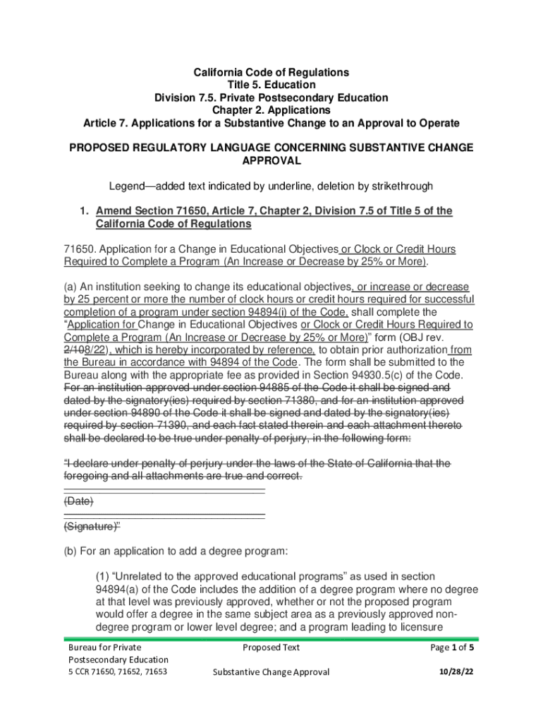 Fillable Online Section 71655 - Time for Filing an Application for a ...