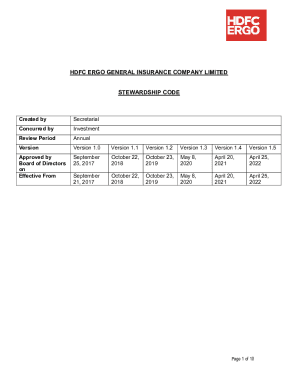 Fillable Online HDFC ERGO GENERAL INSURANCE COMPANY LIMITED ... Fax ...