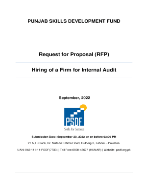 Fillable Online Request for Proposal (RFP) Hiring of a Firm for ...