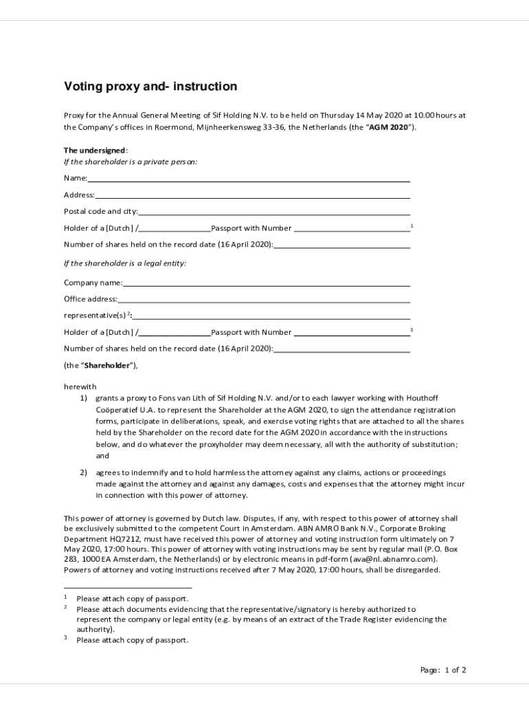 Fillable Online Voting Agreement and Irrevocable Proxy by and ... - SEC ...