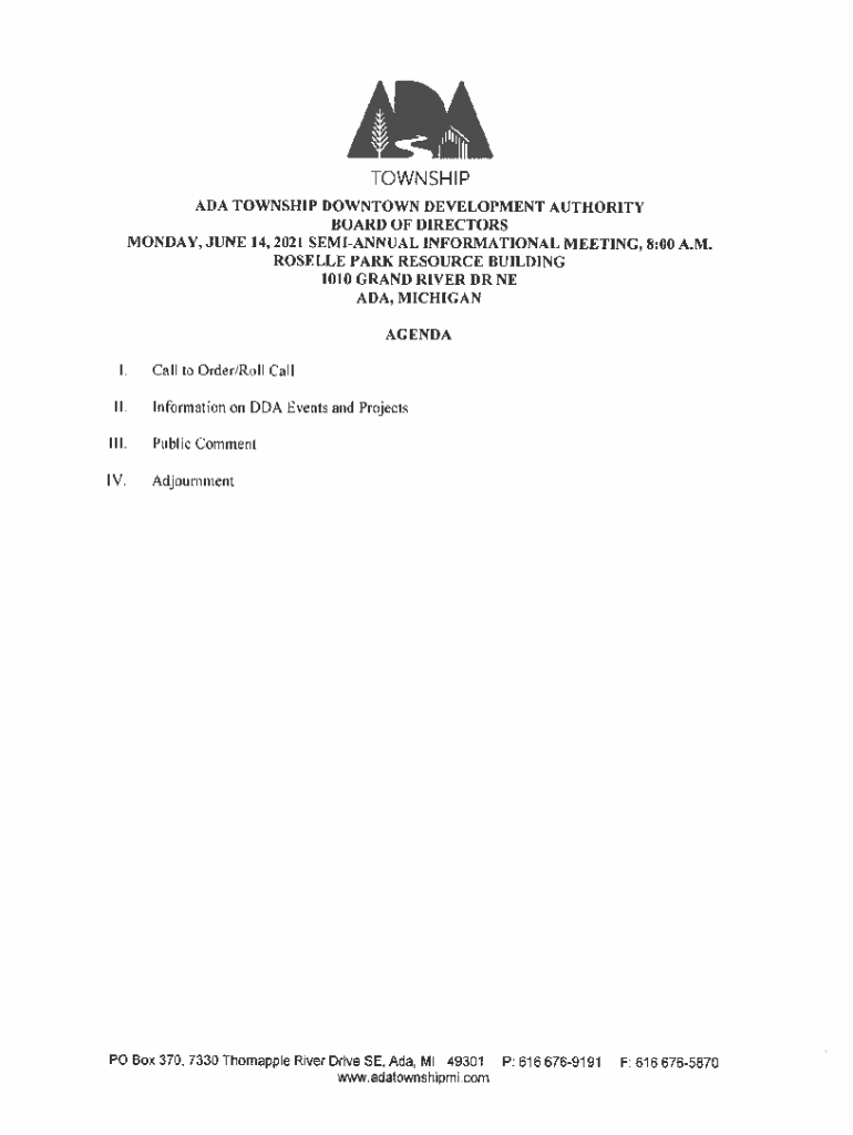 Fillable Online 13 On Your Side of Town: What to expect in Ada Township ...