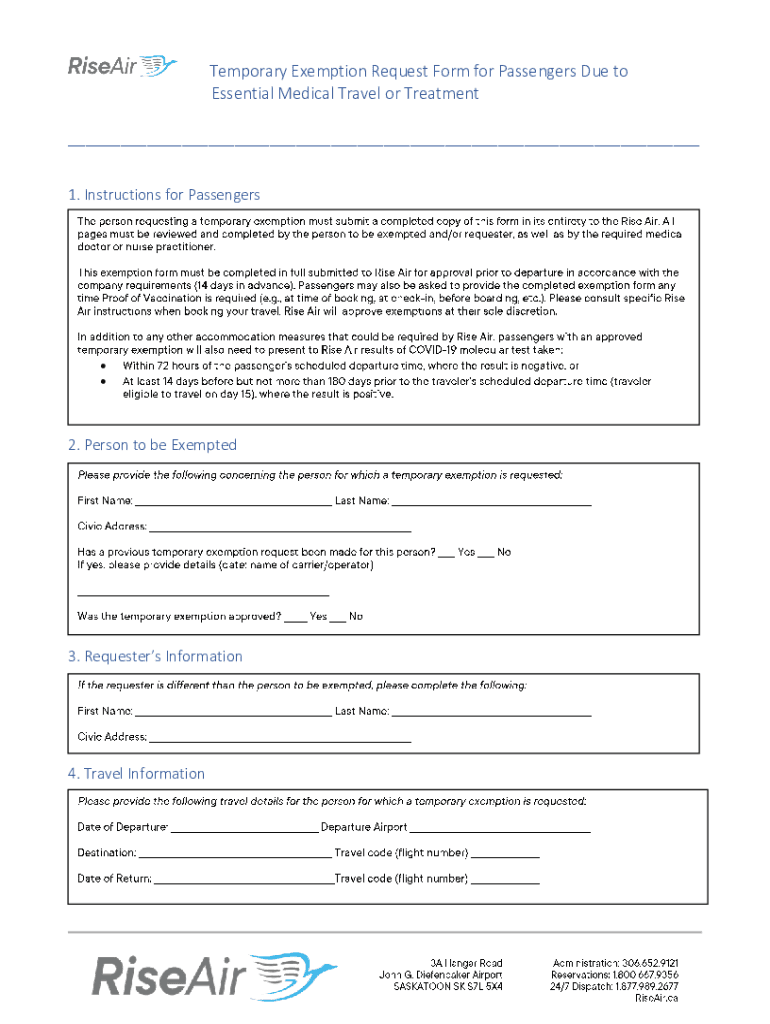 Fillable Online Sample Request for Medical Exemption from COVID-19 ... Fax Email Print - pdfFiller