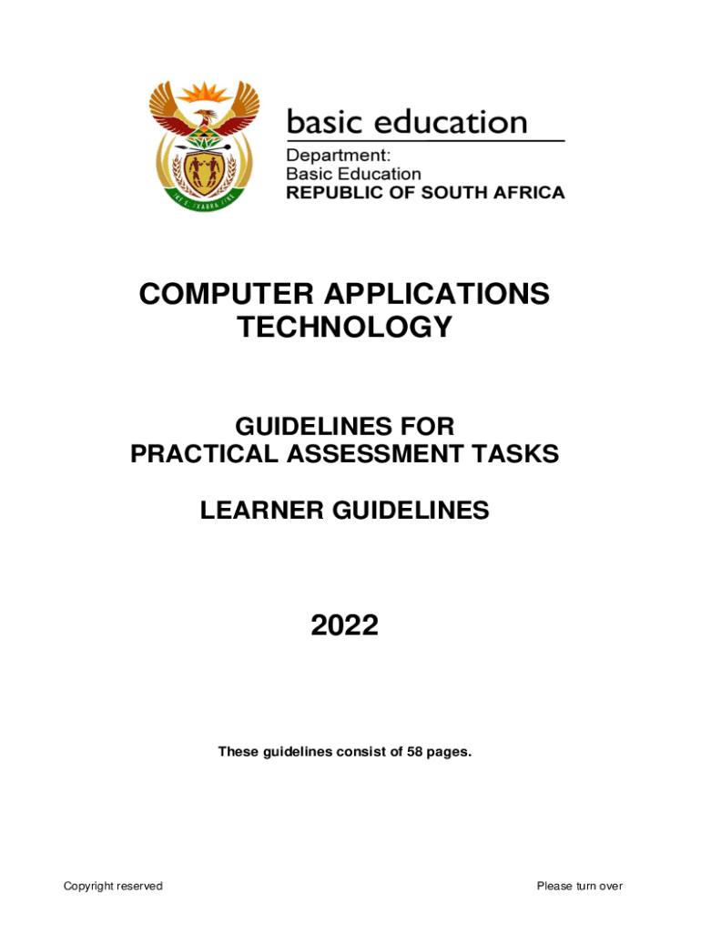 Fillable Online Computer Applications Technology. Practical Assessment Task Fax Email Print ...