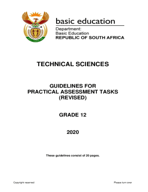 Fillable Online Visual Arts Grade 12 Practical Assessment Tasks (PAT ...