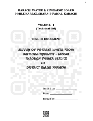 Fillable Online karachi water and sewerage services improvement project Fax Email Print - pdfFiller