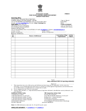 Fillable Online port state control inspection report - PDF4PRO Fax ...