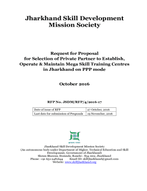 Fillable Online Request for Proposal NSDC Special Projects COVID ...