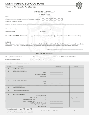 Fillable Online TC Application Form.cdr Fax Email Print - pdfFiller