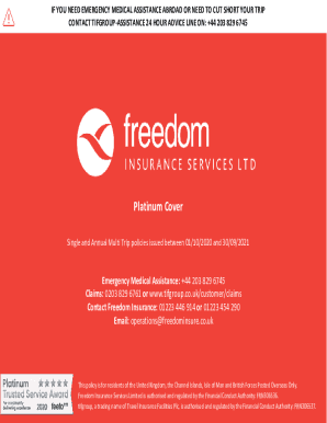 Fillable Online Make a Claim with us - Freedom Travel Insurance Fax ...