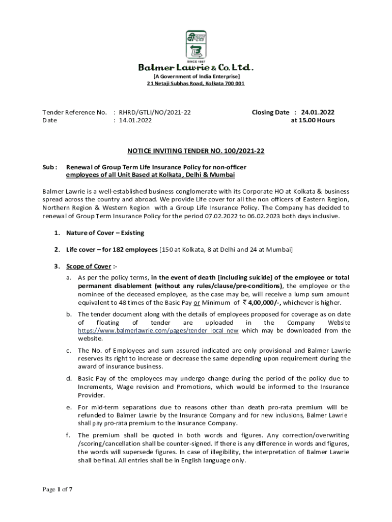 Fillable Online Tender for Deploying Security Guards - Reserve Bank of ...