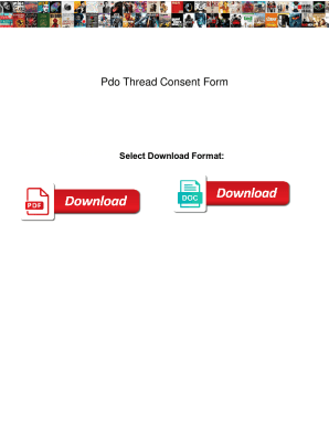Fillable Online Pdo Thread Consent Form. Pdo Thread Consent Form surfer ...