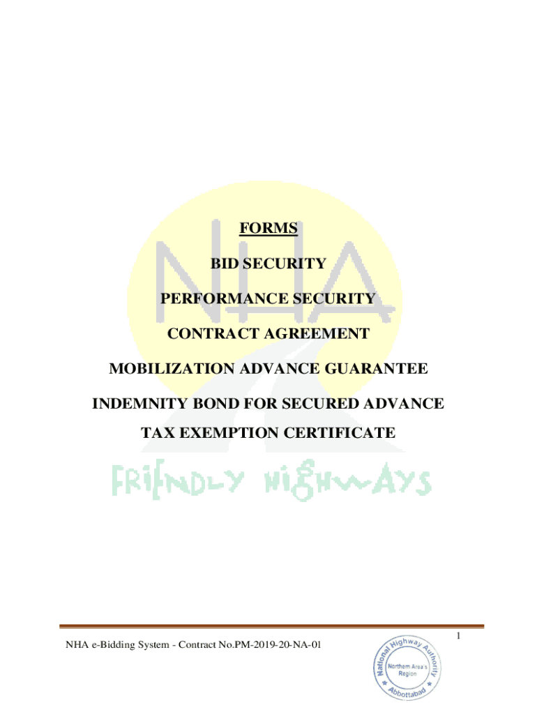 Fillable Online Bid Data Sheet (BDS) - National Housing Authority Fax ...