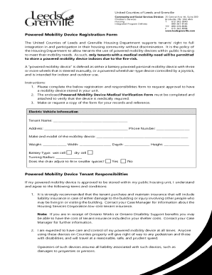 Fillable Online Powered Mobility Device - Registration and ...