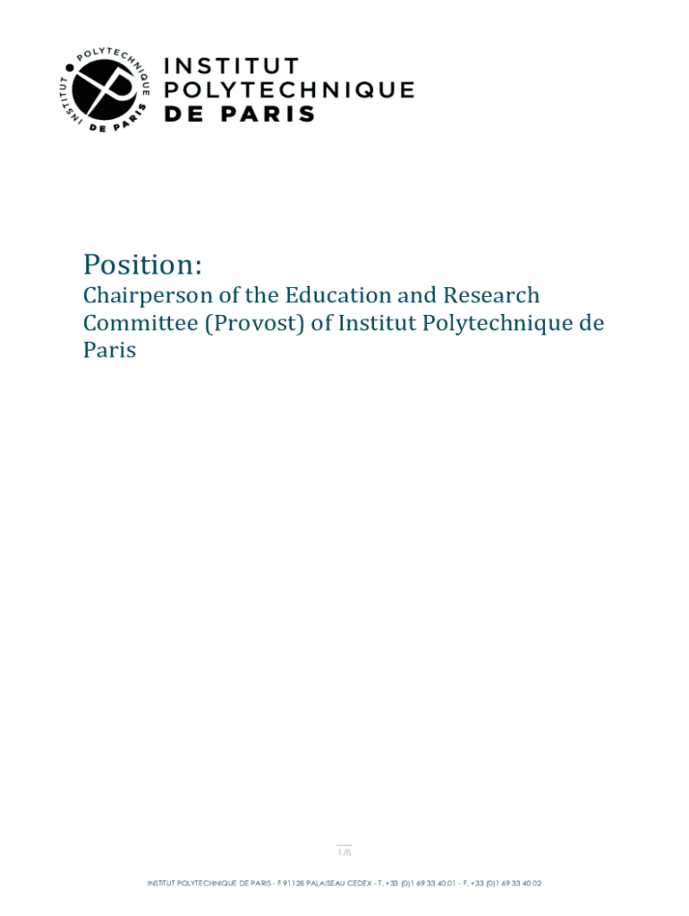 Fillable Online Institut Polytechnique de Paris and Accenture Form ...