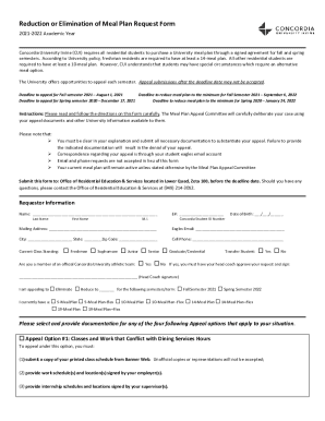 Fillable Online HOUSING REQUEST FORM - Concordia University Irvine Fax ...