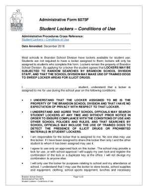 Fillable Online KINDERGARTEN to GRADE 12 REGISTRATION FORM Brandon ...