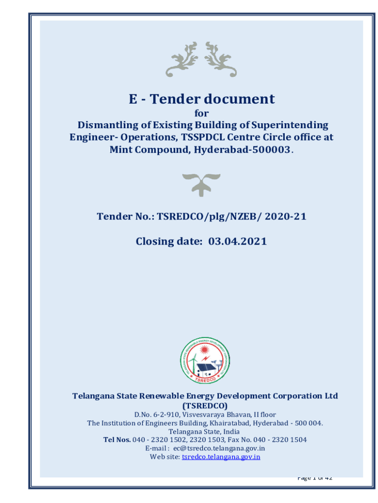 Fillable Online TSSPDCL - Southern Power Distribution Company of ...