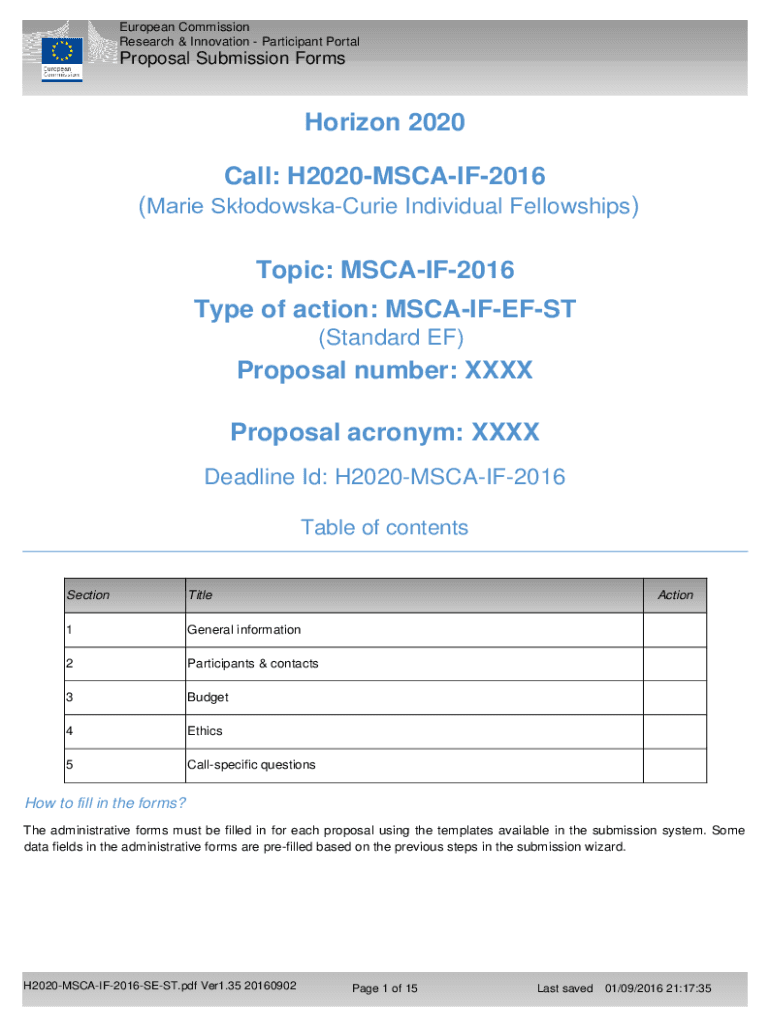 Fillable Online Research and innovation - European Commission - europa ...