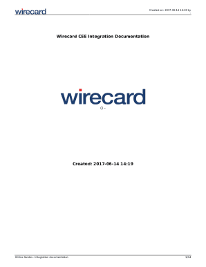 Fillable Online Integration Guides - Wirecard Fax Email Print - pdfFiller