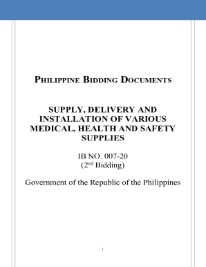 Fillable Online SUPPLY, DELIVERY AND INSTALLATION OF VARIOUS ... Fax ...