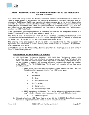 Fillable Online Exhibit V.2: ICE Trade VaultDisclosure Document Fax ...