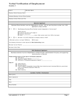 Fillable Online How to properly fill out a Verification of Employment ...