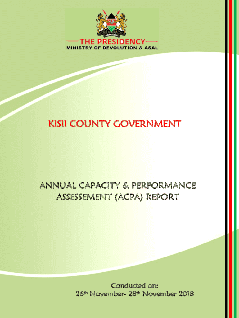 Fillable Online Annual Capacity & Performance Assessment Report (ACPA ...