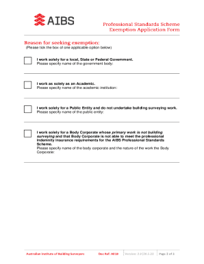 Fillable Online A018 PSS Exemption Application Form.pdf Fax Email Print ...