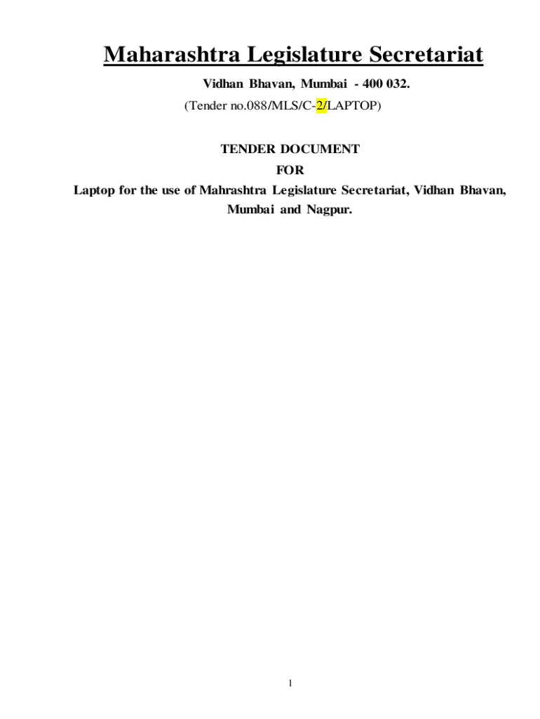 Fillable Online mls org Tender No. NHM/E-19/AMC/PC, PRINTER, SCANNER ... Fax Email Print - pdfFiller