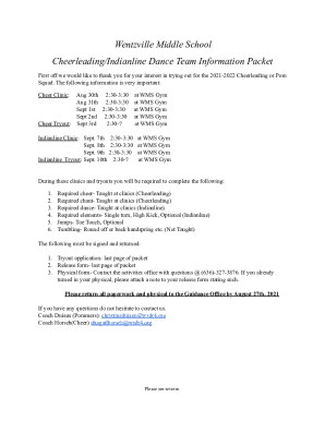 Fillable Online Area Cheer and Dance Team excel at State Fax Email ...