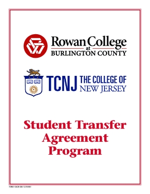 Fillable Online RCBC TCNJ Transfer Admissions Application Fax Email Print - pdfFiller