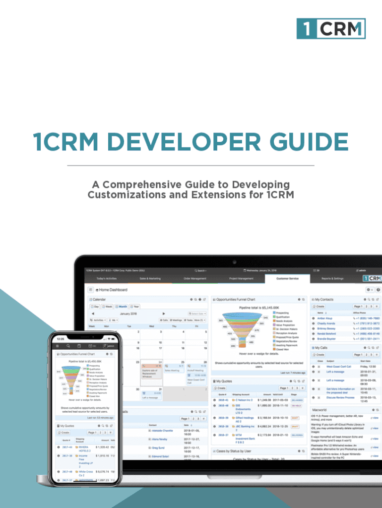 Fillable Online 1CRM 8.6 Developer Guide - 1CRM: All-in-One CRM Software Fax Email Print - pdfFiller