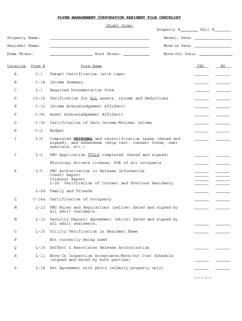 Fillable Online USDA RD Apartment Forms - Flynn Management Corporation ...