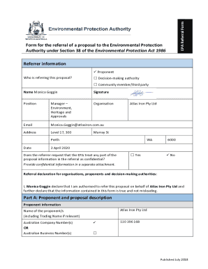 Fillable Online MIR s38 Referral Form Fax Email Print - pdfFiller