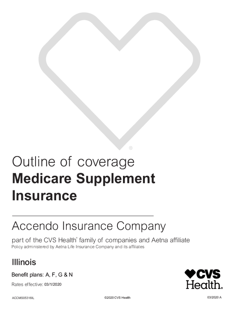 Fillable Online Accendo Insurance Company Medicare Supplement Plans Fax ...