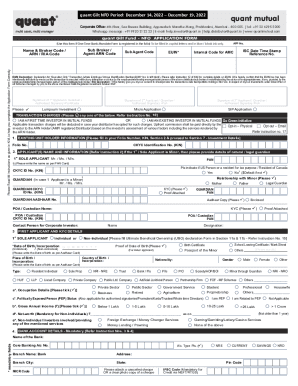 Fillable Online quant Gilt Fund Fax Email Print - pdfFiller