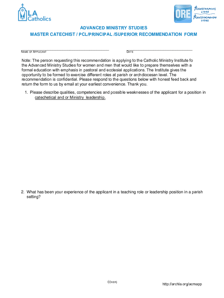 Fillable Online How to apply for a Priest Reference Letter to the ...